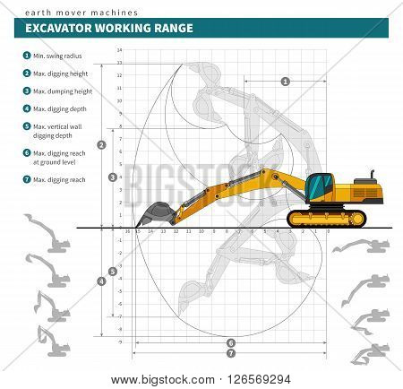 Excavator Earthwork Vector & Photo (Free Trial) | Bigstock
