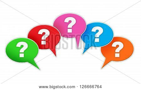 Question Signs Bubbles Image & Photo (Free Trial) | Bigstock
