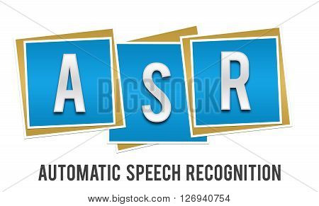 ASR - Automatic Speech Image & Photo (Free Trial) | Bigstock