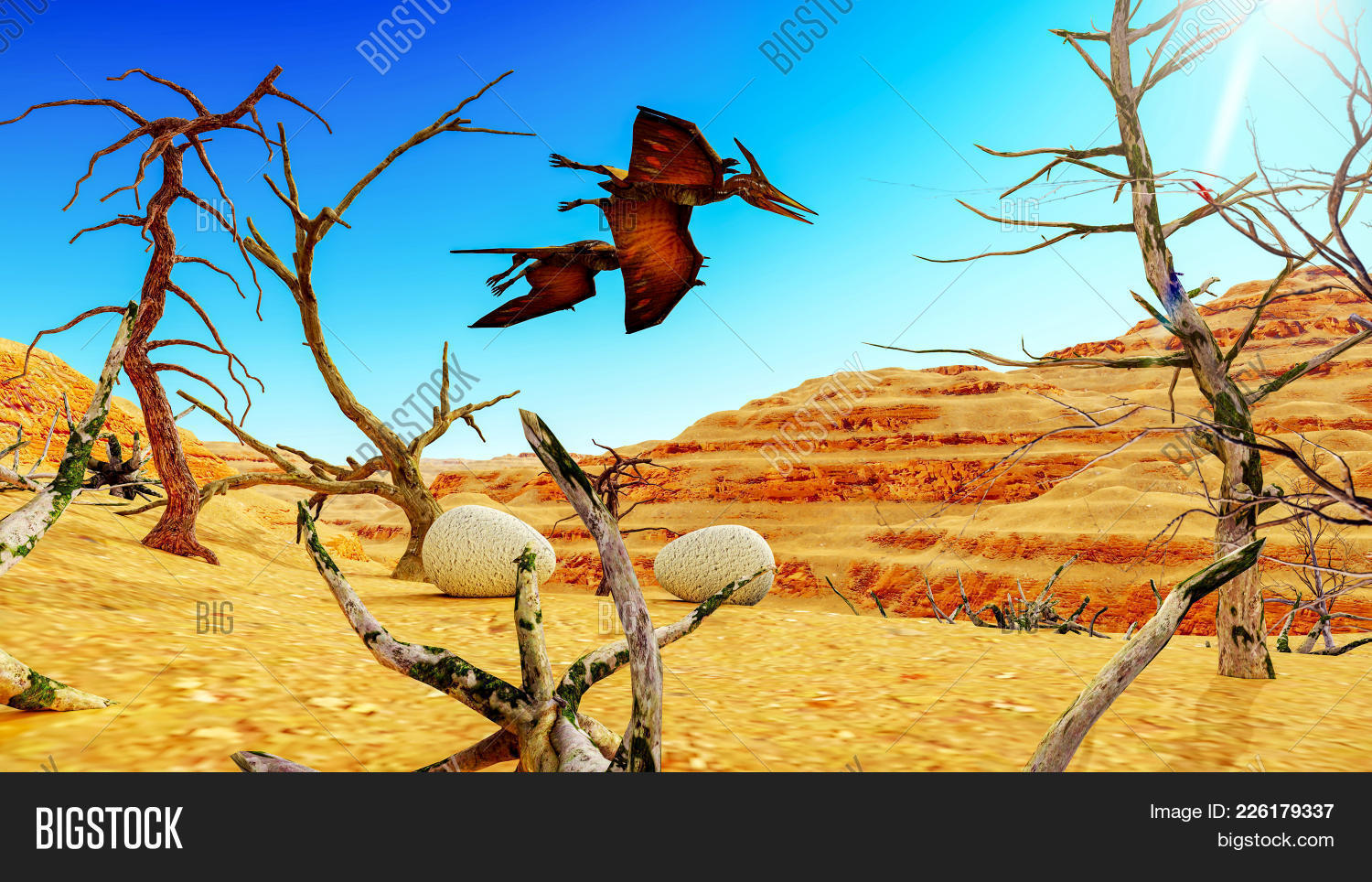 Egg Pterodactyl 3d Image & Photo (Free Trial) | Bigstock