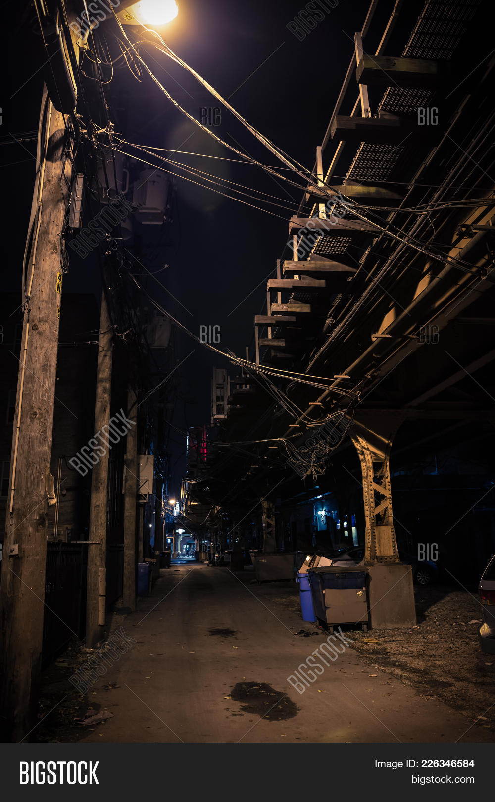 Dark City Alley Night Image & Photo (Free Trial) | Bigstock