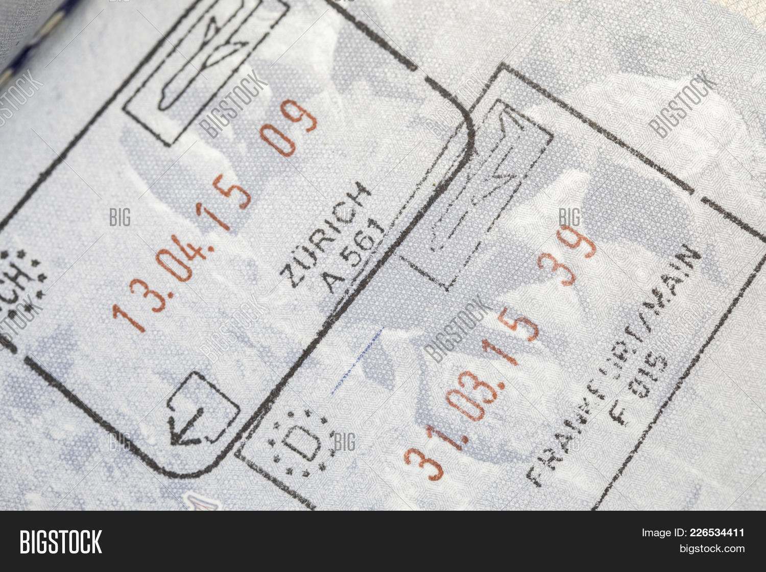 Passport Stamps Europe Image & Photo (Free Trial) | Bigstock