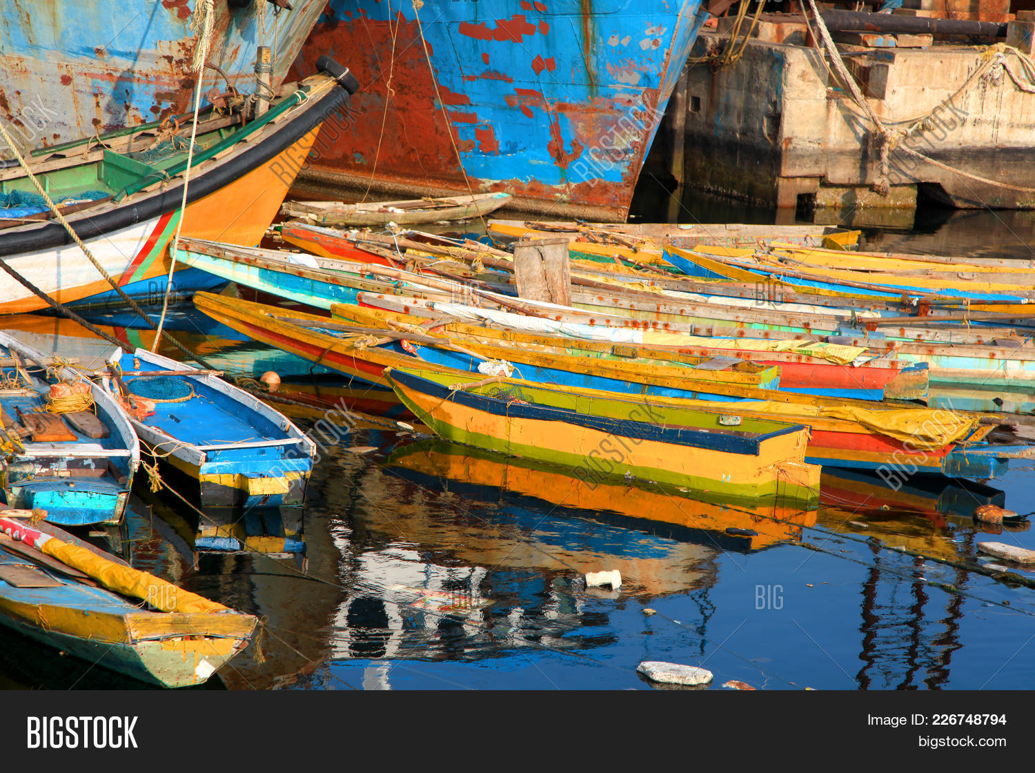 Colorful Small Boats Image & Photo (Free Trial) | Bigstock