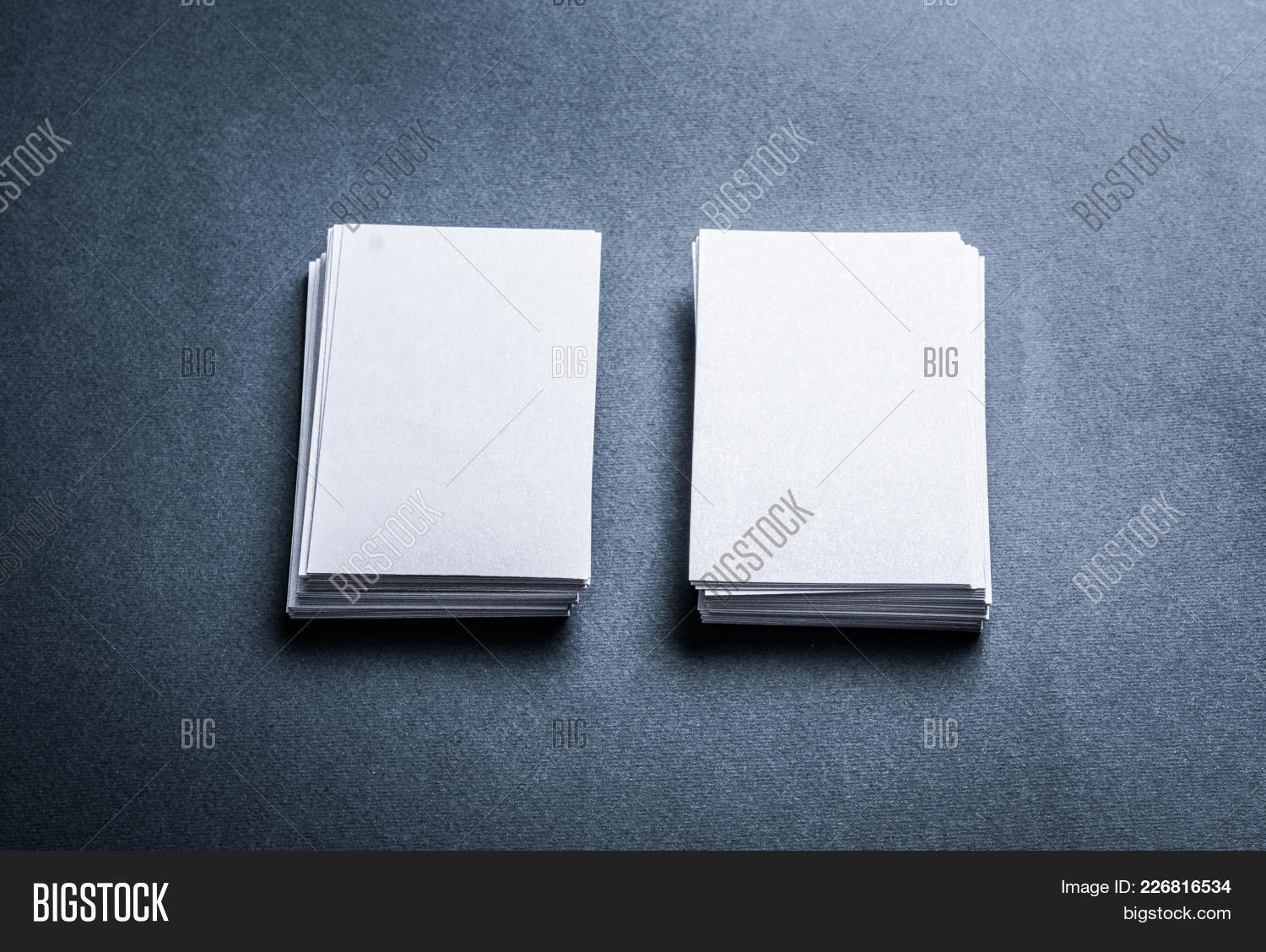 Two Stacks Blank Paper Image & Photo (Free Trial) | Bigstock
