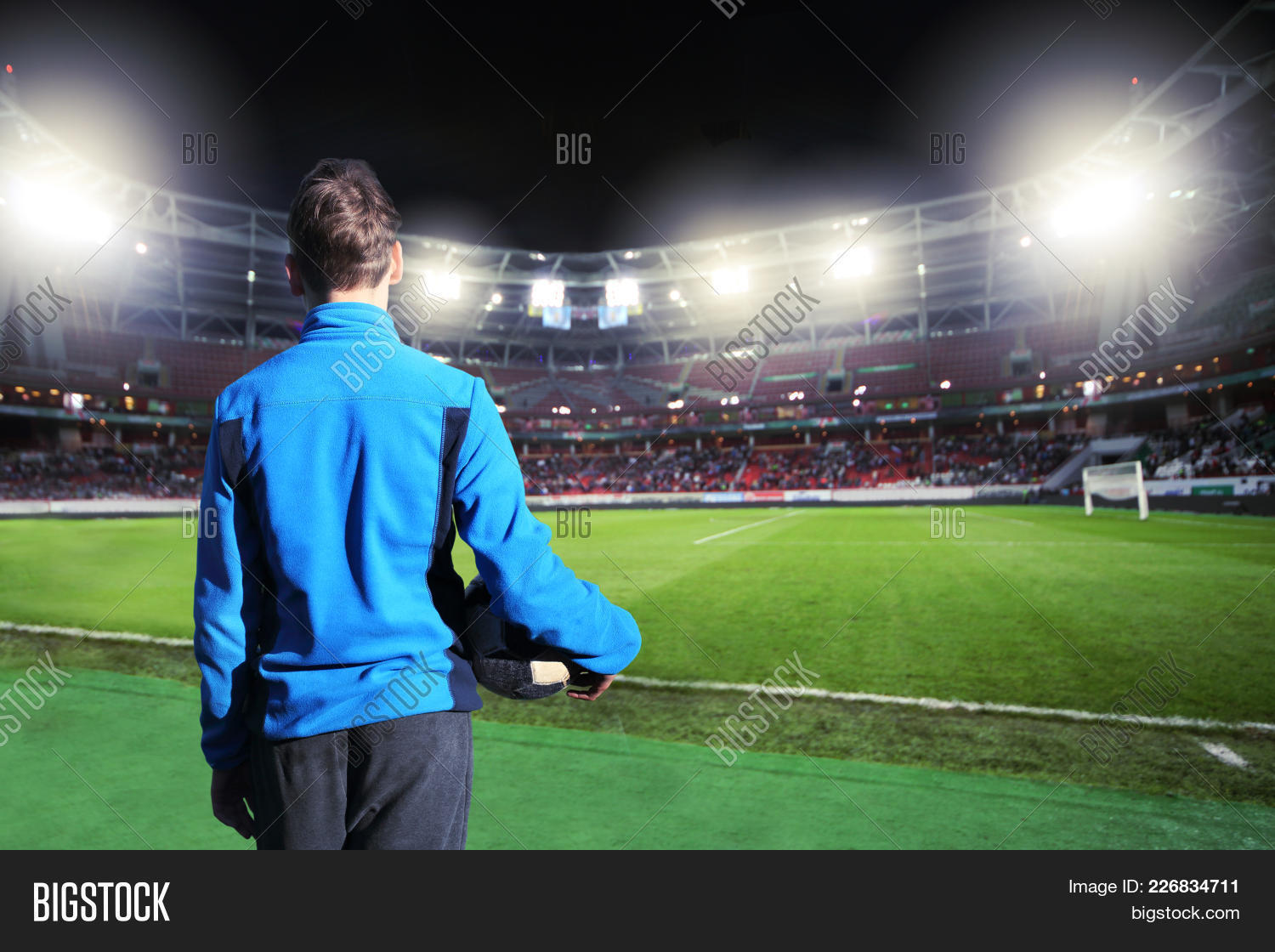 Boy Ball Stands Front Image & Photo (Free Trial) | Bigstock