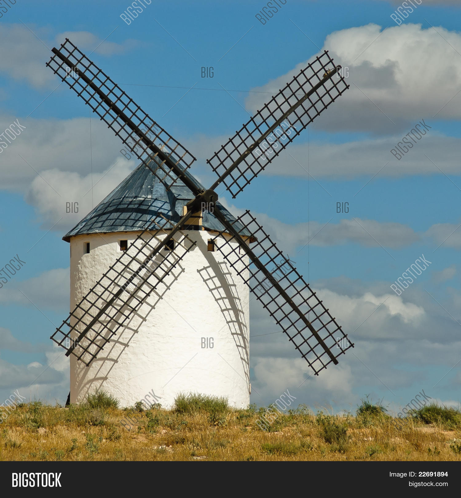Medieval Windmill Image & Photo (Free Trial) | Bigstock