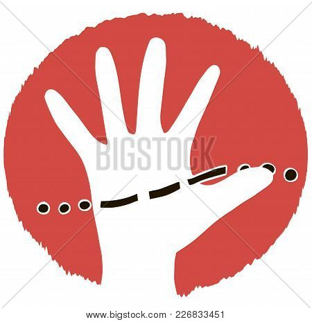 Open Hand Circle Vector & Photo (Free Trial) | Bigstock