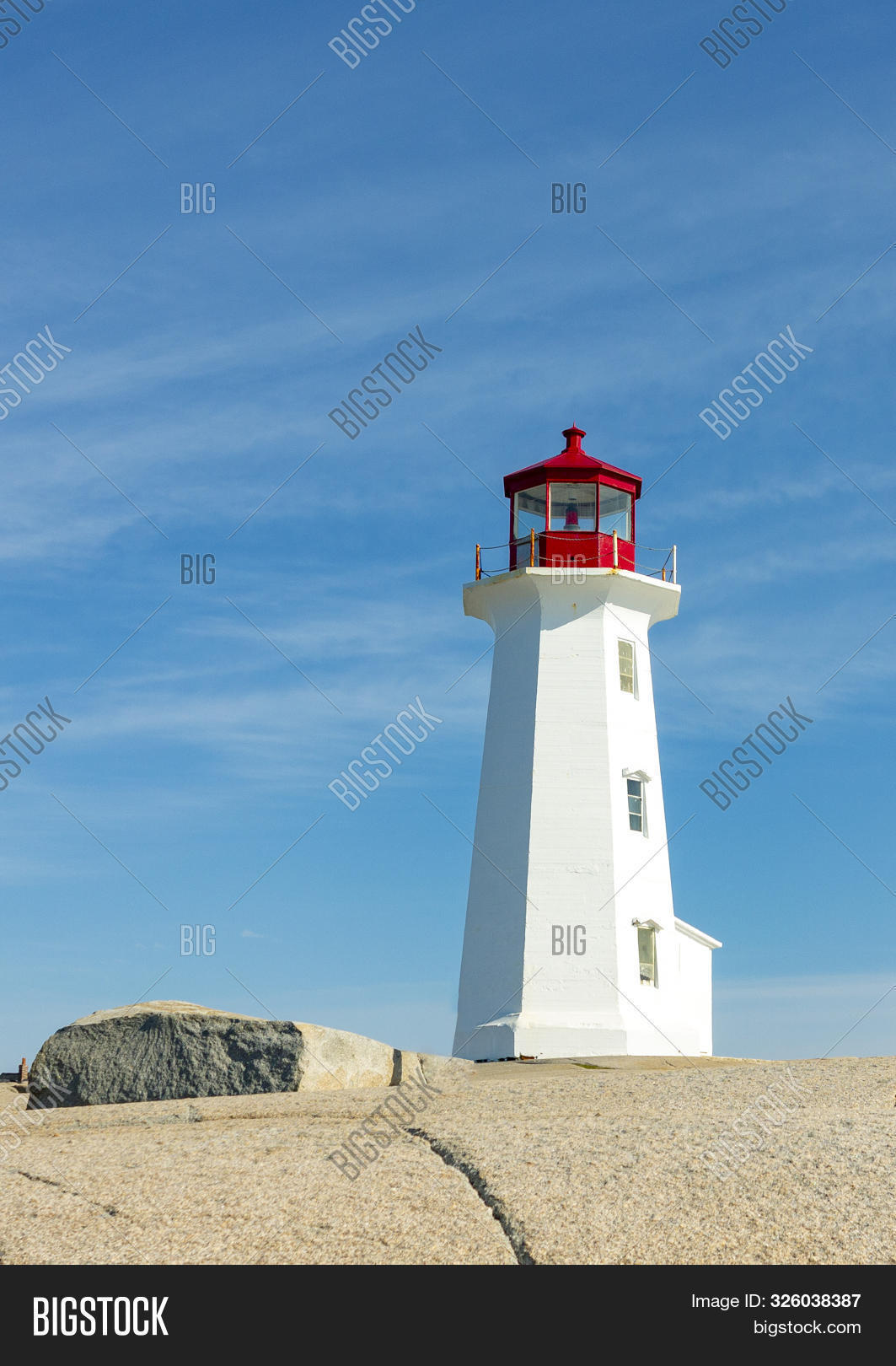Lighthouse On Rock Image & Photo (Free Trial) | Bigstock