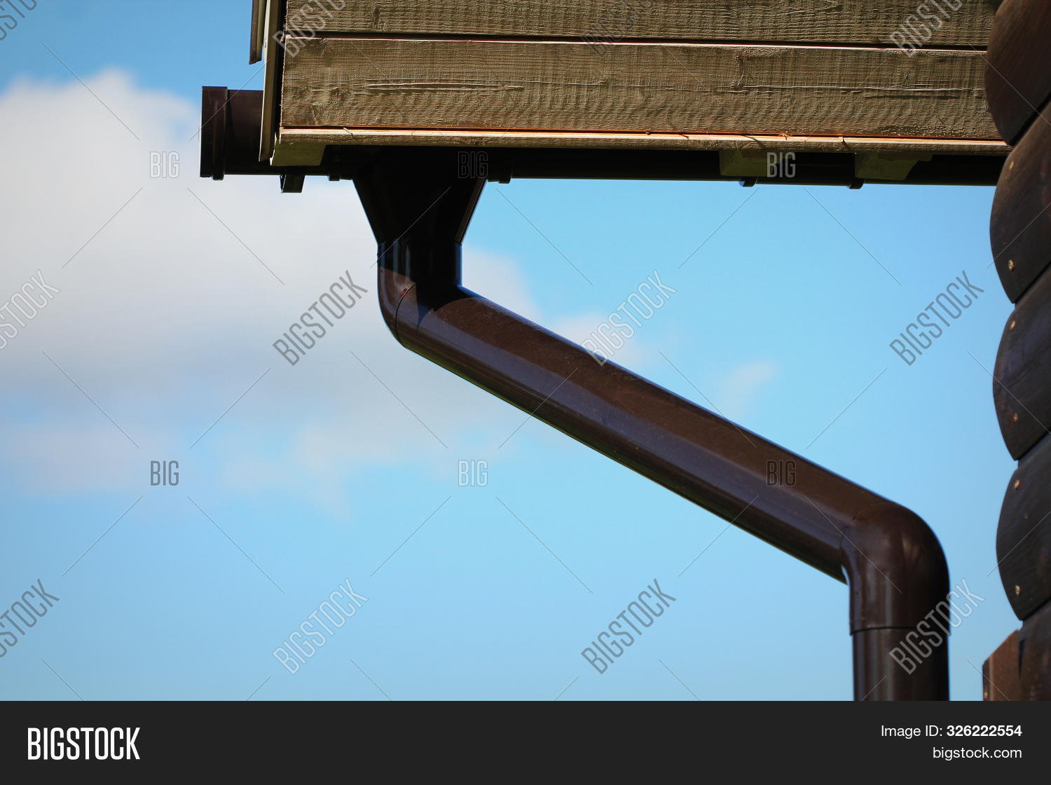 Rain Gutter Pipeline Image & Photo (Free Trial) | Bigstock