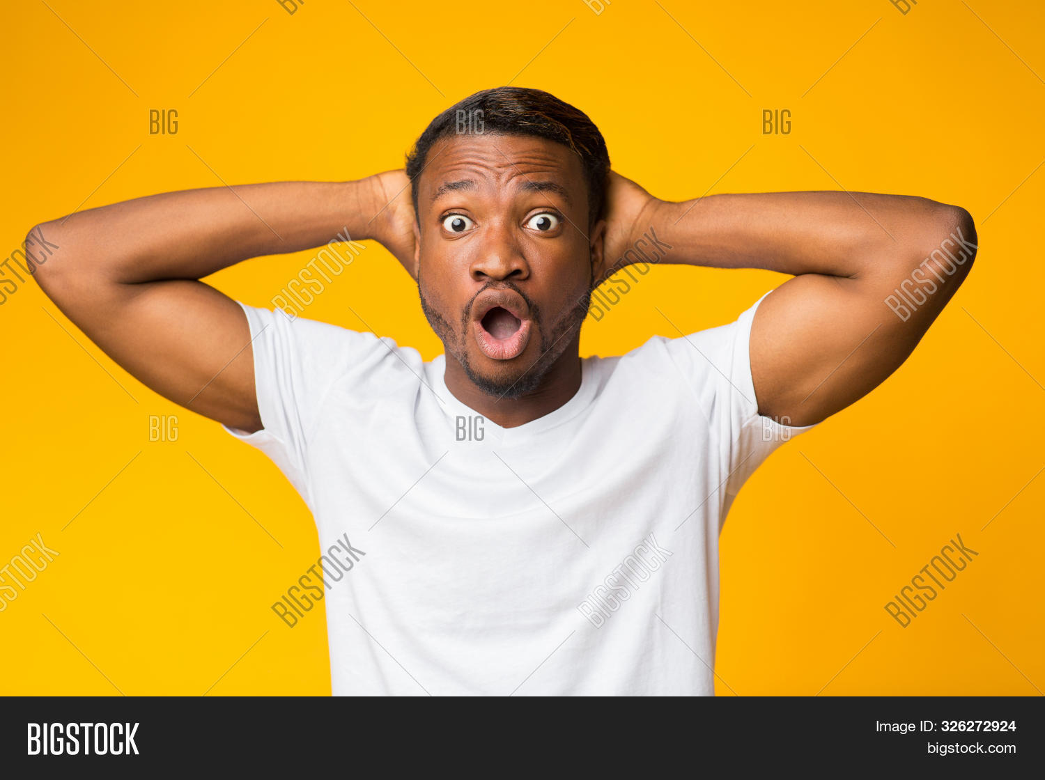 Omg. Shocked Afro Man Image & Photo (Free Trial) | Bigstock