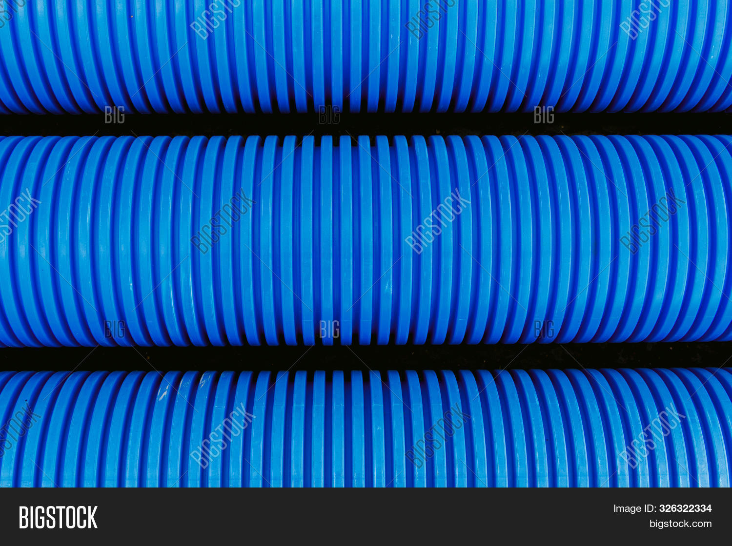 Blue Plastic Pipes Image & Photo (Free Trial) | Bigstock