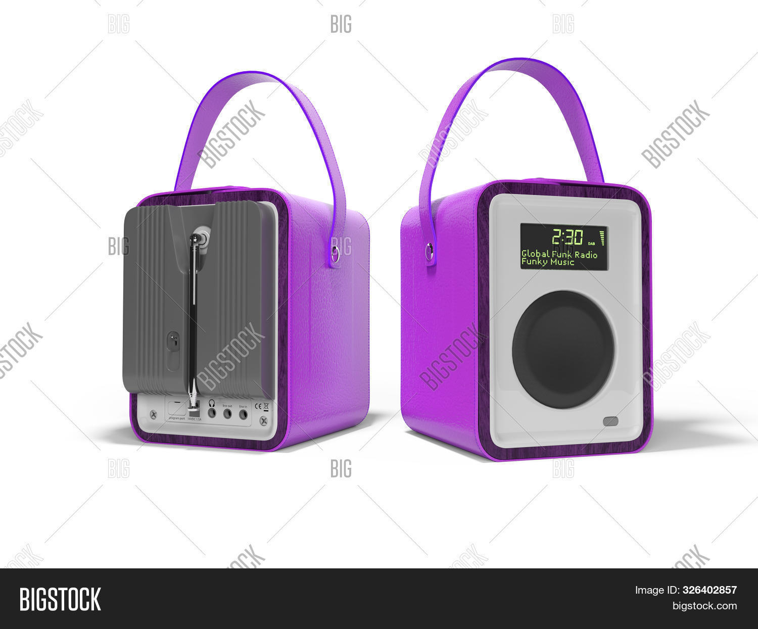 Purple Portable Radio Image & Photo (Free Trial) | Bigstock