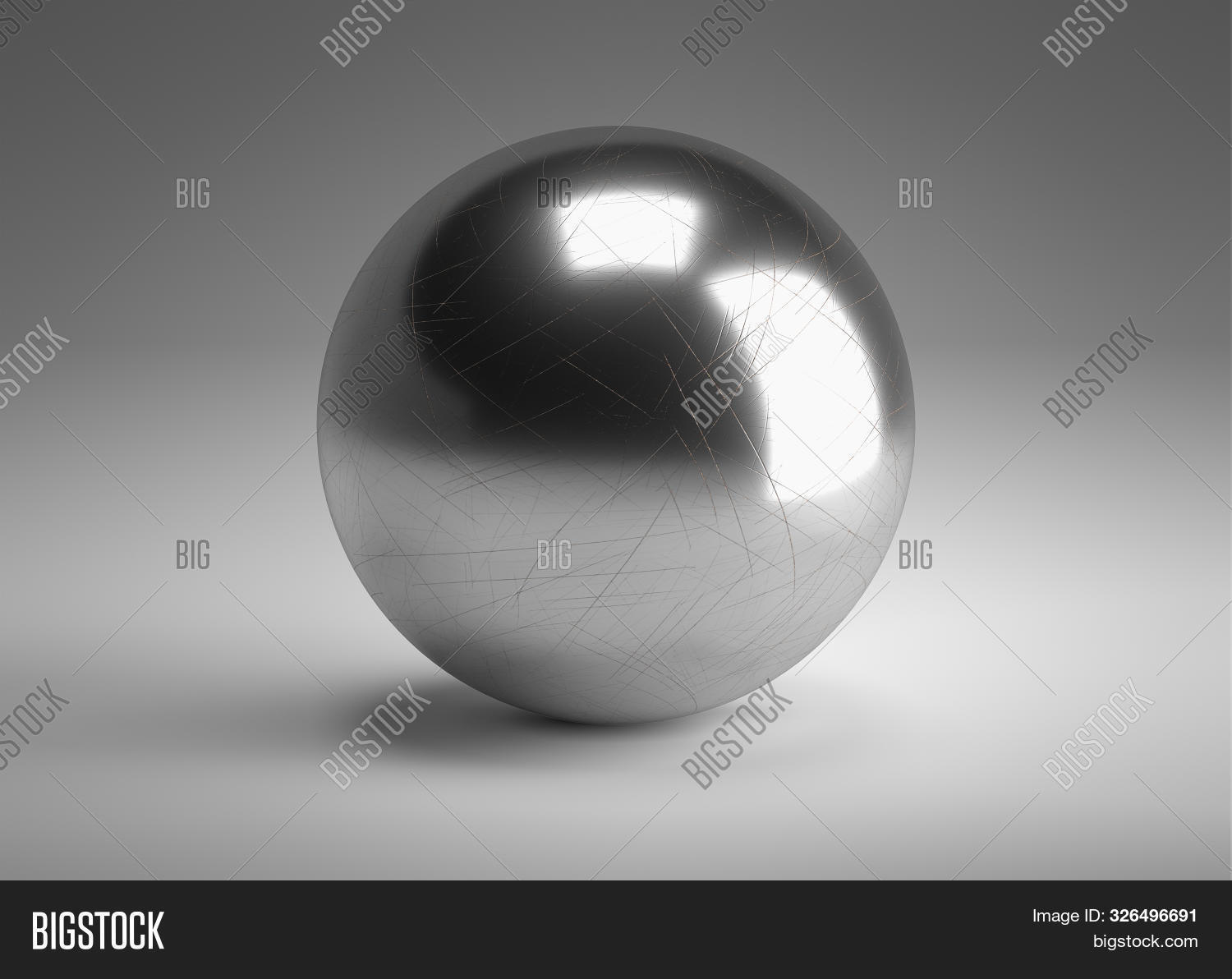 Metal Ball 3d Model. Image & Photo (Free Trial) | Bigstock
