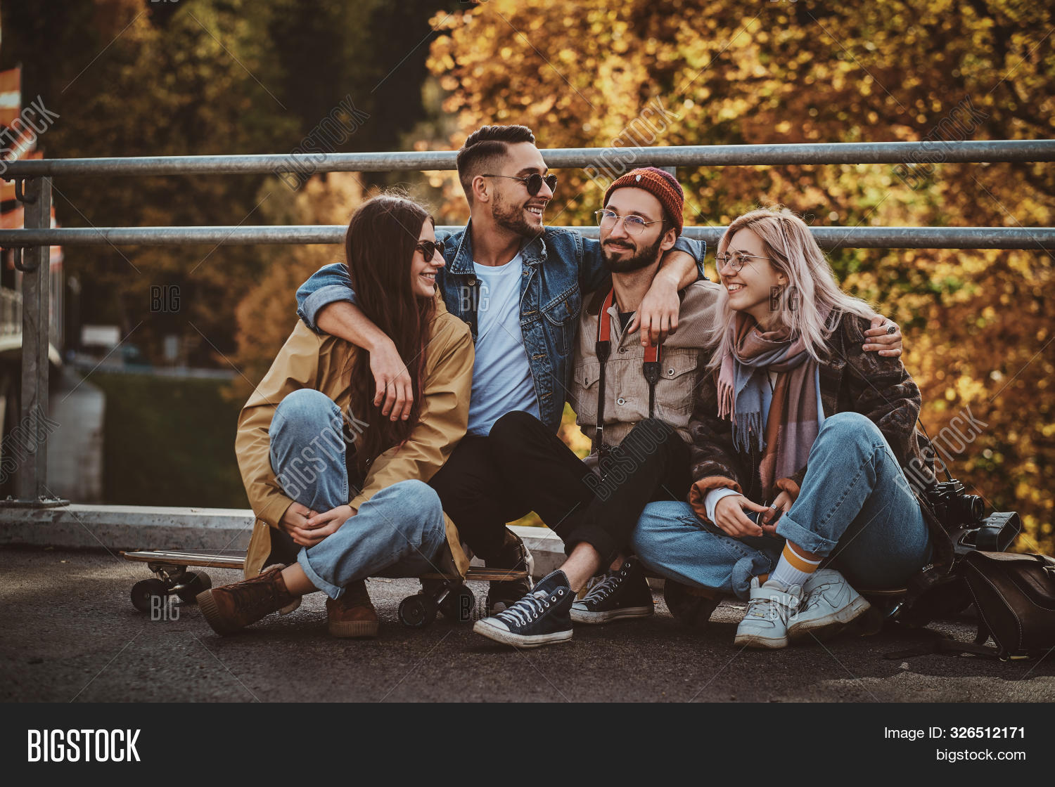 Happy Cheerful Friends Image & Photo (Free Trial) | Bigstock