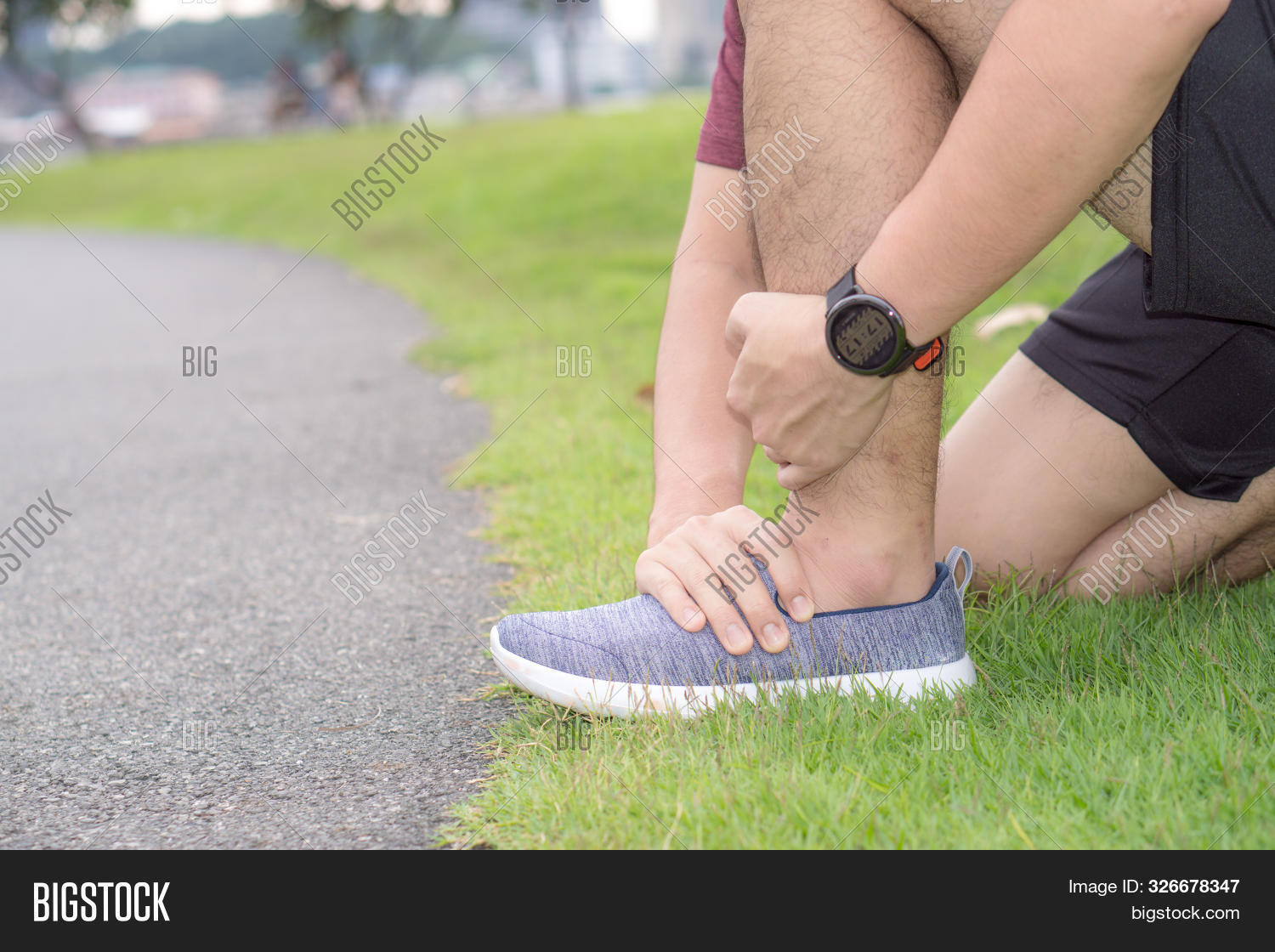 Ankle Sprained. Young Image & Photo (Free Trial) | Bigstock