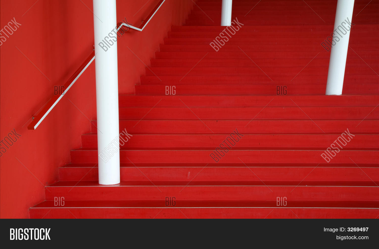 Red Stairs Abstract Image & Photo (Free Trial) | Bigstock