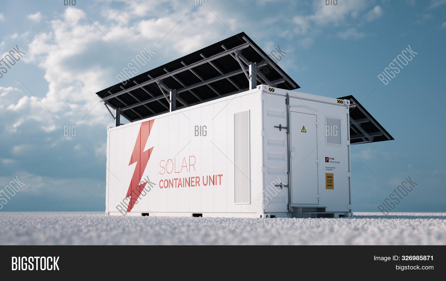 Solar Container Unit. Image & Photo (Free Trial) | Bigstock
