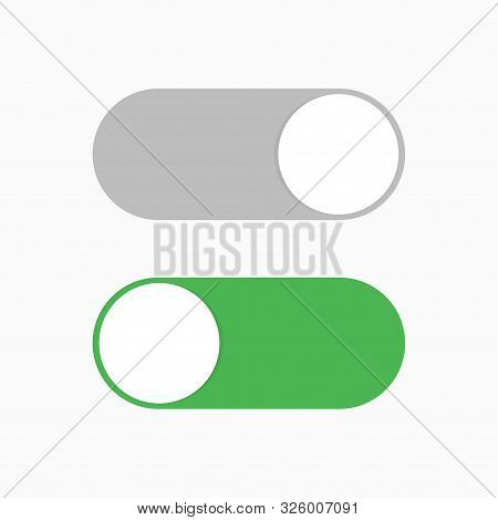 Switch Toggle Green Vector & Photo (Free Trial) | Bigstock