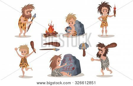 Cartoon Neolithic Vector & Photo (Free Trial) | Bigstock