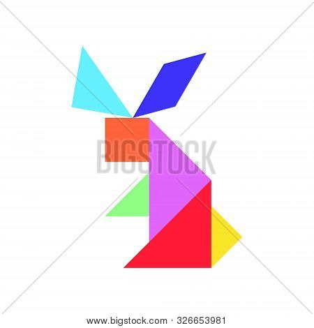 Tangram Puzzle Rabbit Vector & Photo (Free Trial) | Bigstock