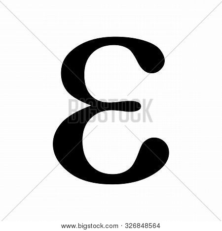 Lowercase Epsilon Vector & Photo (Free Trial) | Bigstock