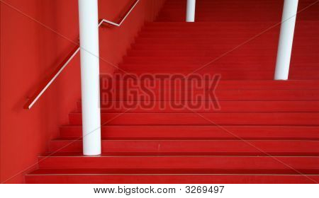 Red Stairs Abstract Image & Photo (Free Trial) | Bigstock