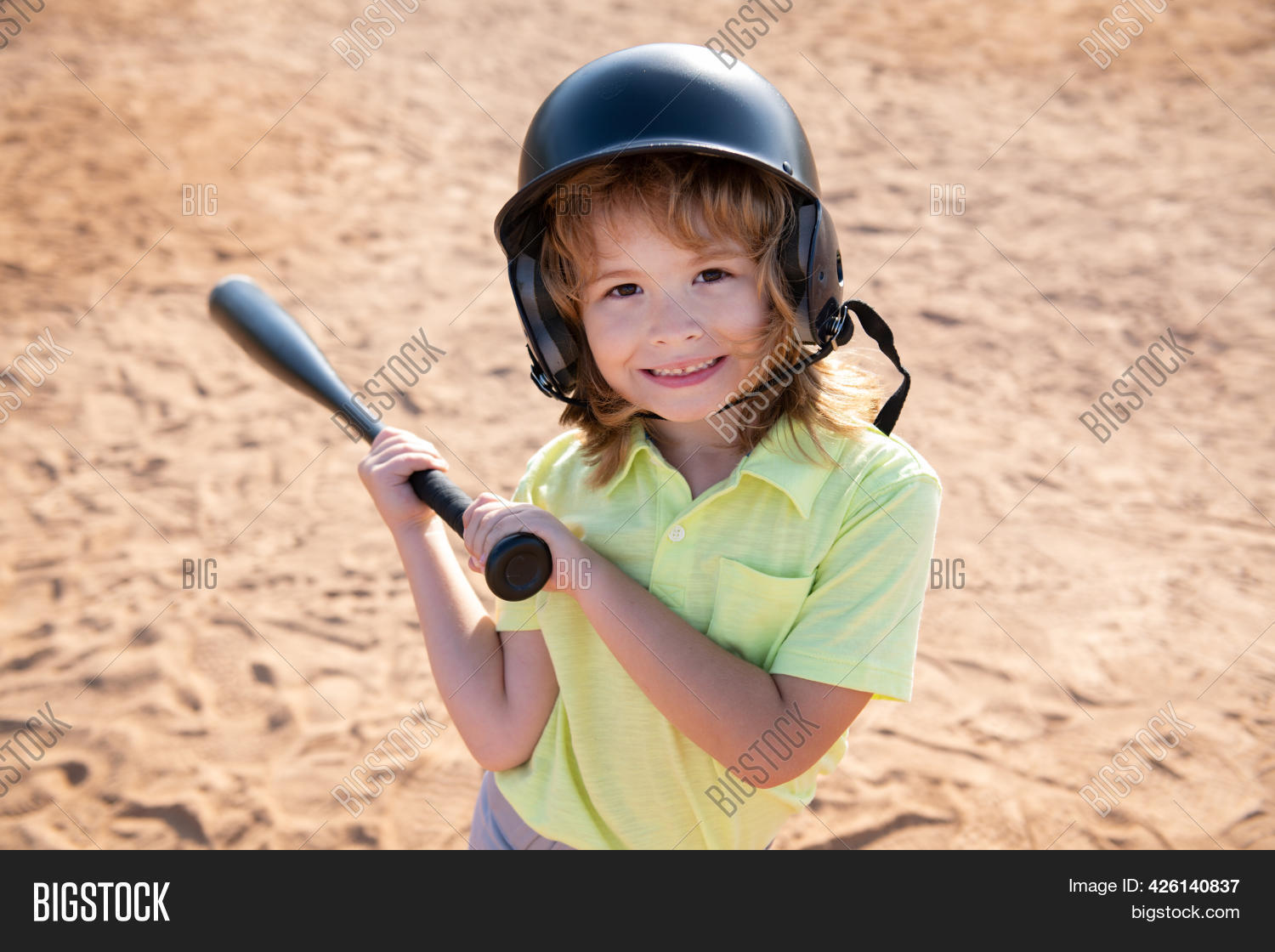 Funny Kid Bat Baseball Image & Photo (Free Trial) | Bigstock
