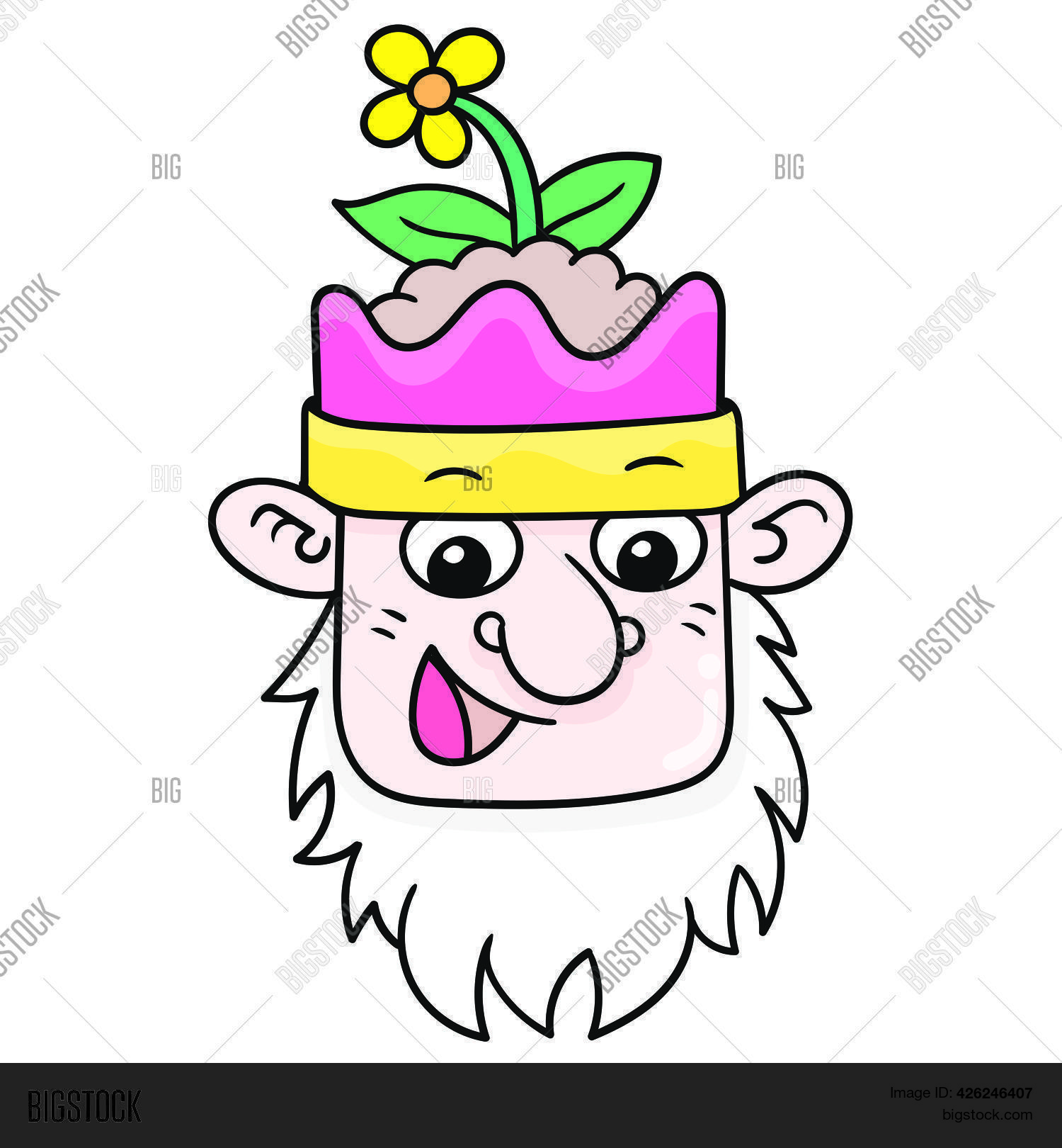 Beard Faced Old Dwarf Vector & Photo (Free Trial) | Bigstock