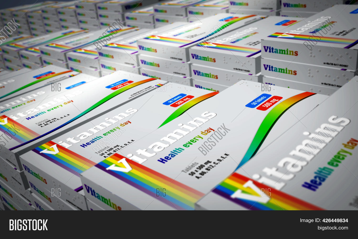 Vitamin Tablets Box Image & Photo (Free Trial) | Bigstock