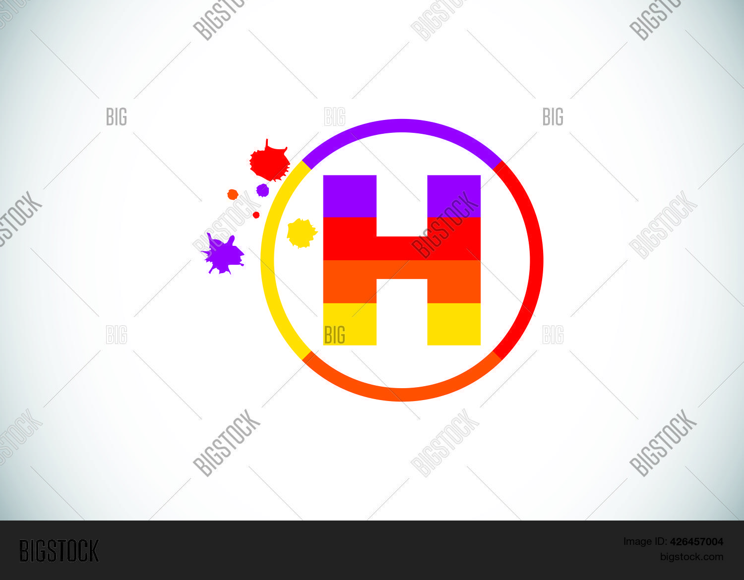 Initial H Monogram Vector & Photo (Free Trial) | Bigstock