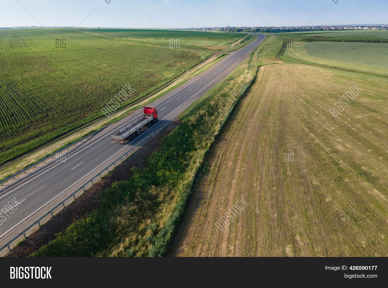 Red Tipper Truck On Image & Photo (Free Trial) | Bigstock