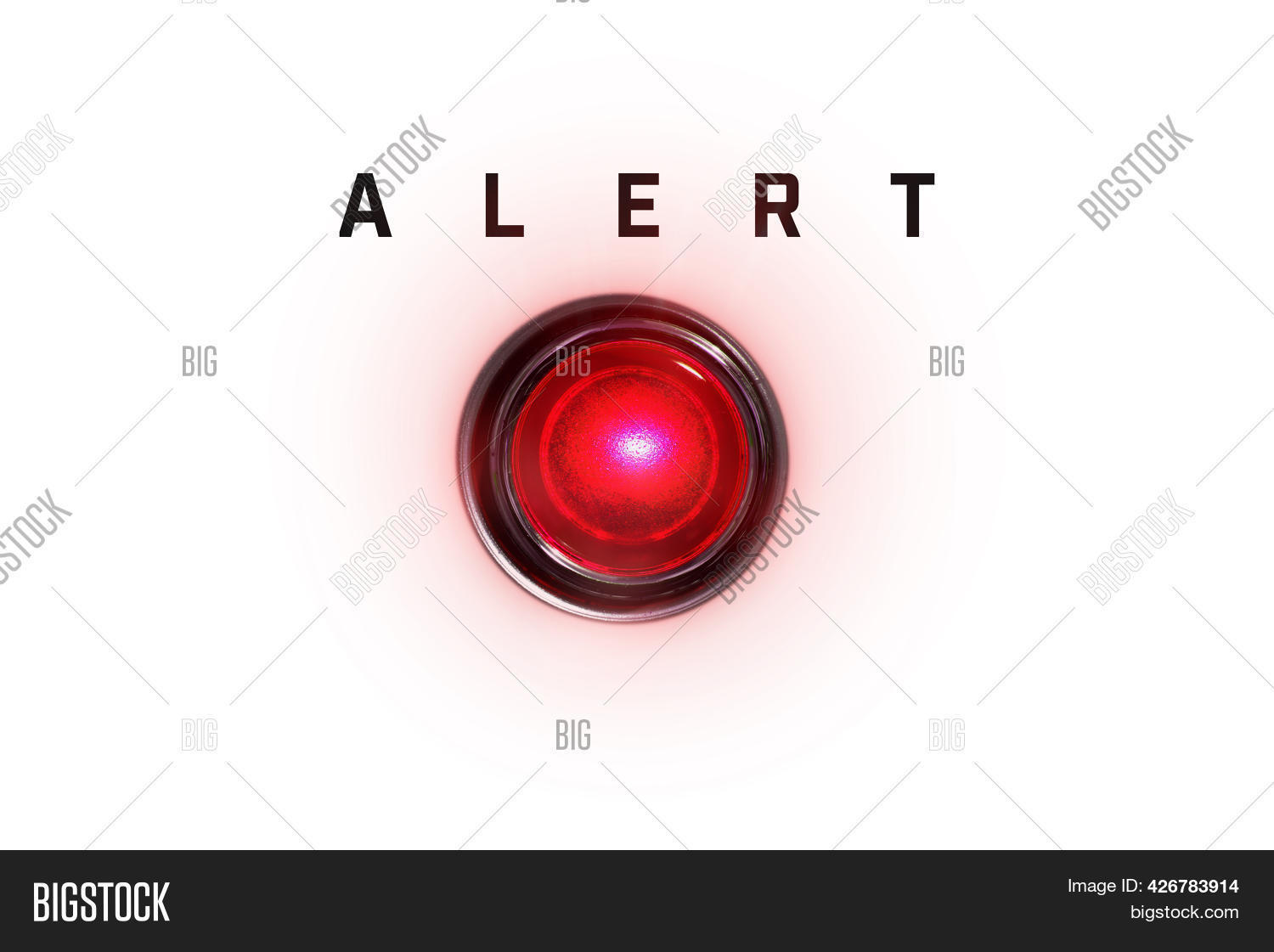 Alert Lamp Isolated On Image & Photo (Free Trial) | Bigstock