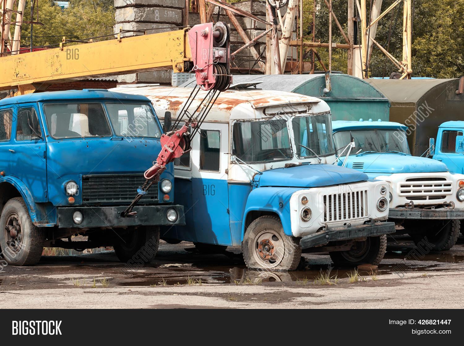 Dump Old Soviet Trucks Image & Photo (Free Trial) | Bigstock