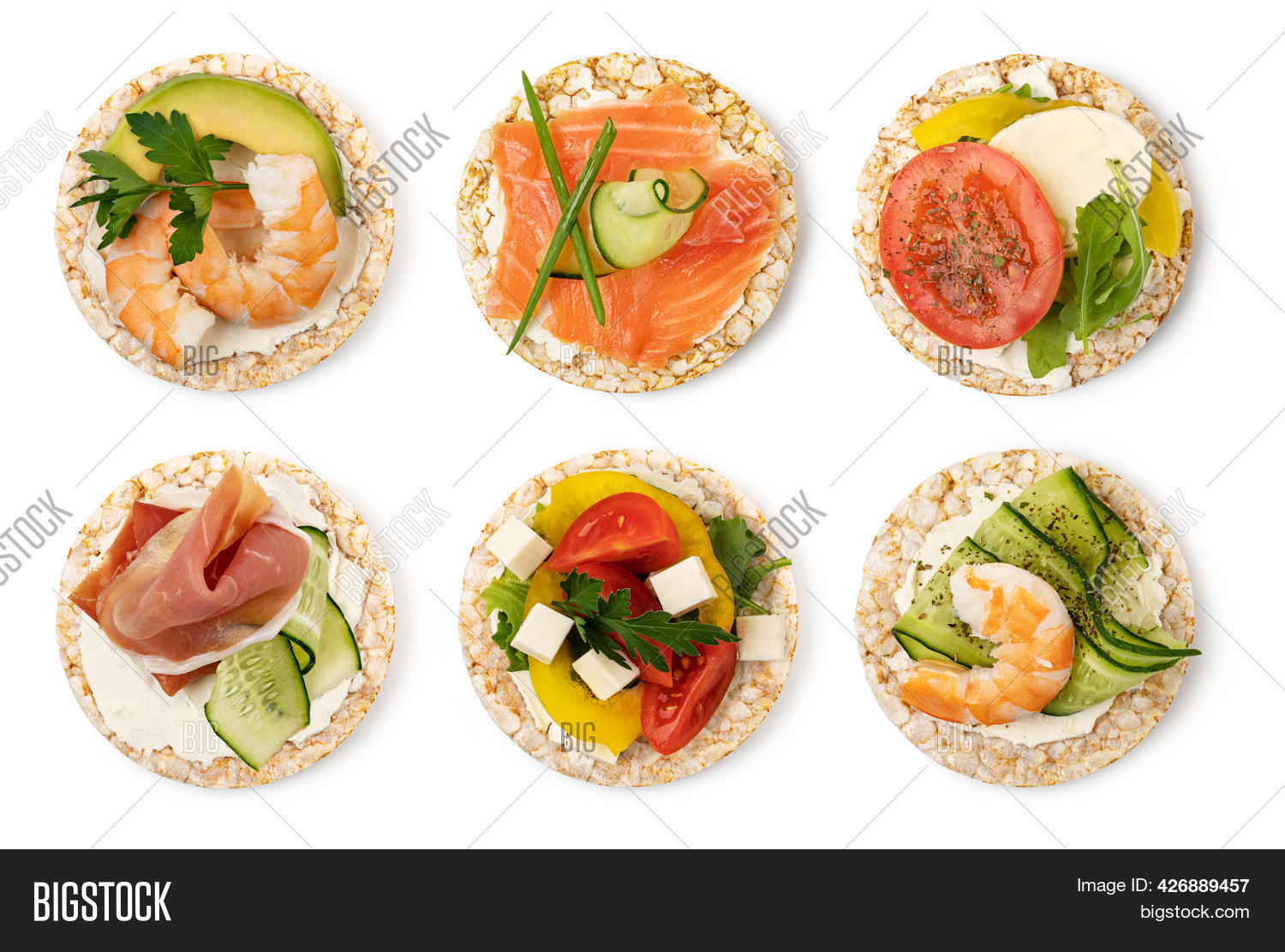 Rice Cakes. Isolated Image & Photo (Free Trial) | Bigstock