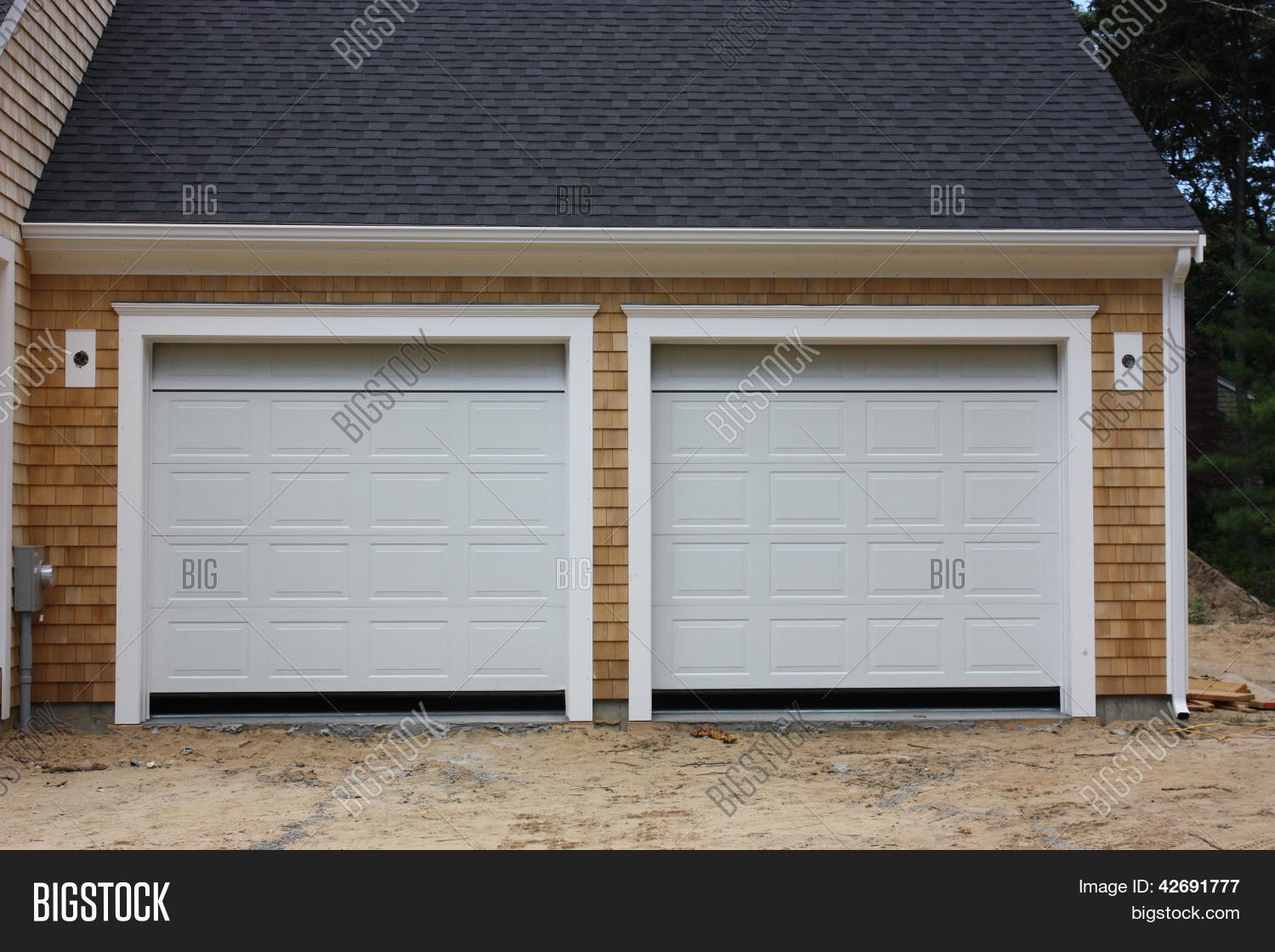 2 Car Attached Garage Image & Photo (Free Trial) | Bigstock
