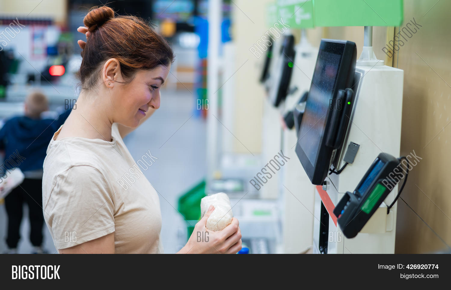 Caucasian Woman Uses Image & Photo (Free Trial) | Bigstock