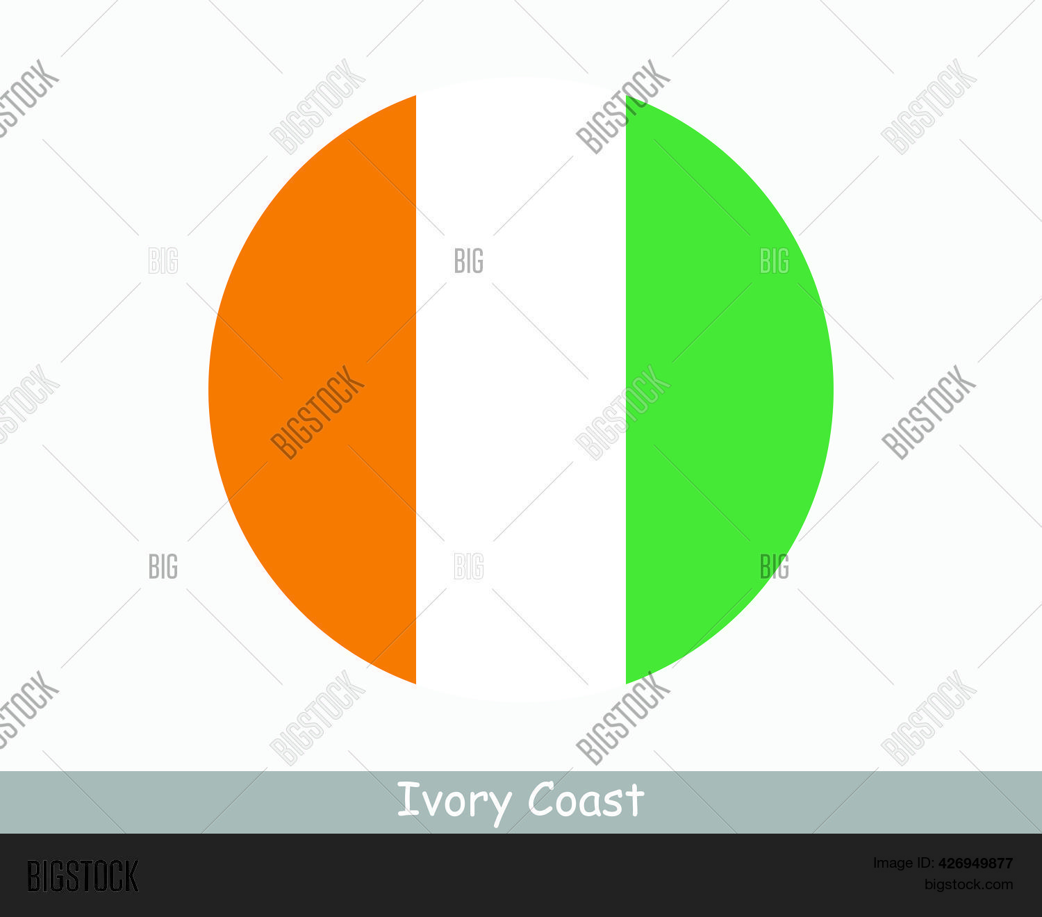 Ivory Coast Round Vector & Photo (Free Trial) | Bigstock