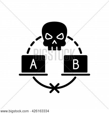 Sniffing Attack Black Vector & Photo (Free Trial) | Bigstock