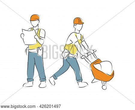 Abstract Line Drawing Vector & Photo (Free Trial) | Bigstock