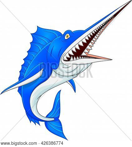 Cartoon Marlin Fish Vector & Photo (Free Trial) | Bigstock