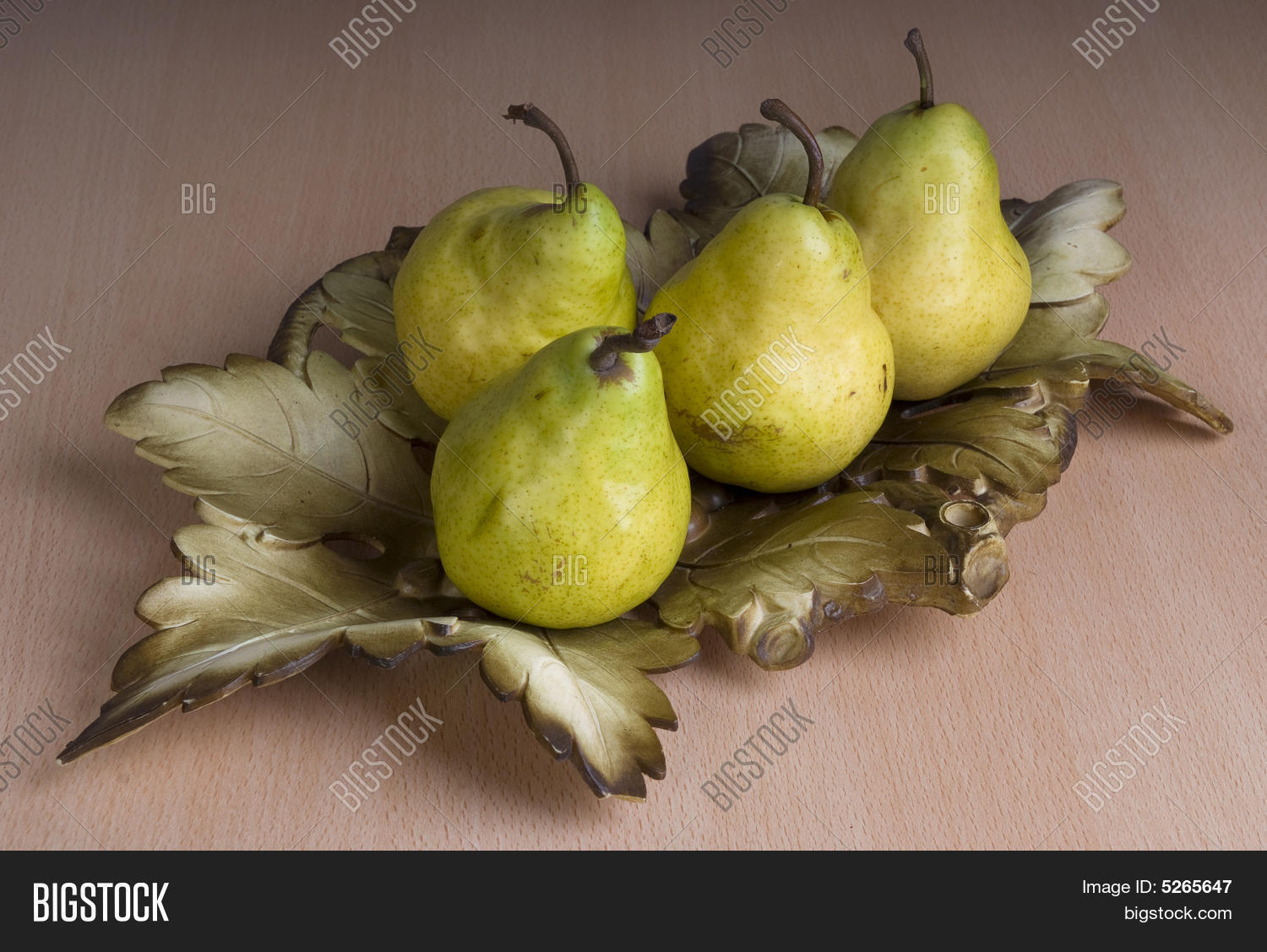 Four Pears On Table Image & Photo (Free Trial) | Bigstock