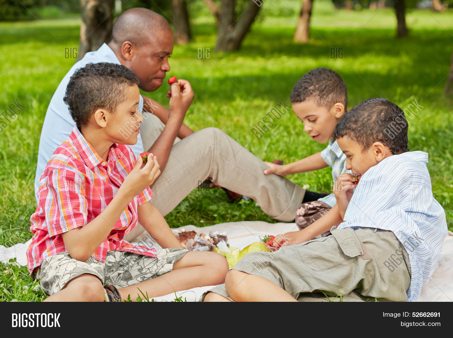 Father His Three Sons Image & Photo (Free Trial) | Bigstock