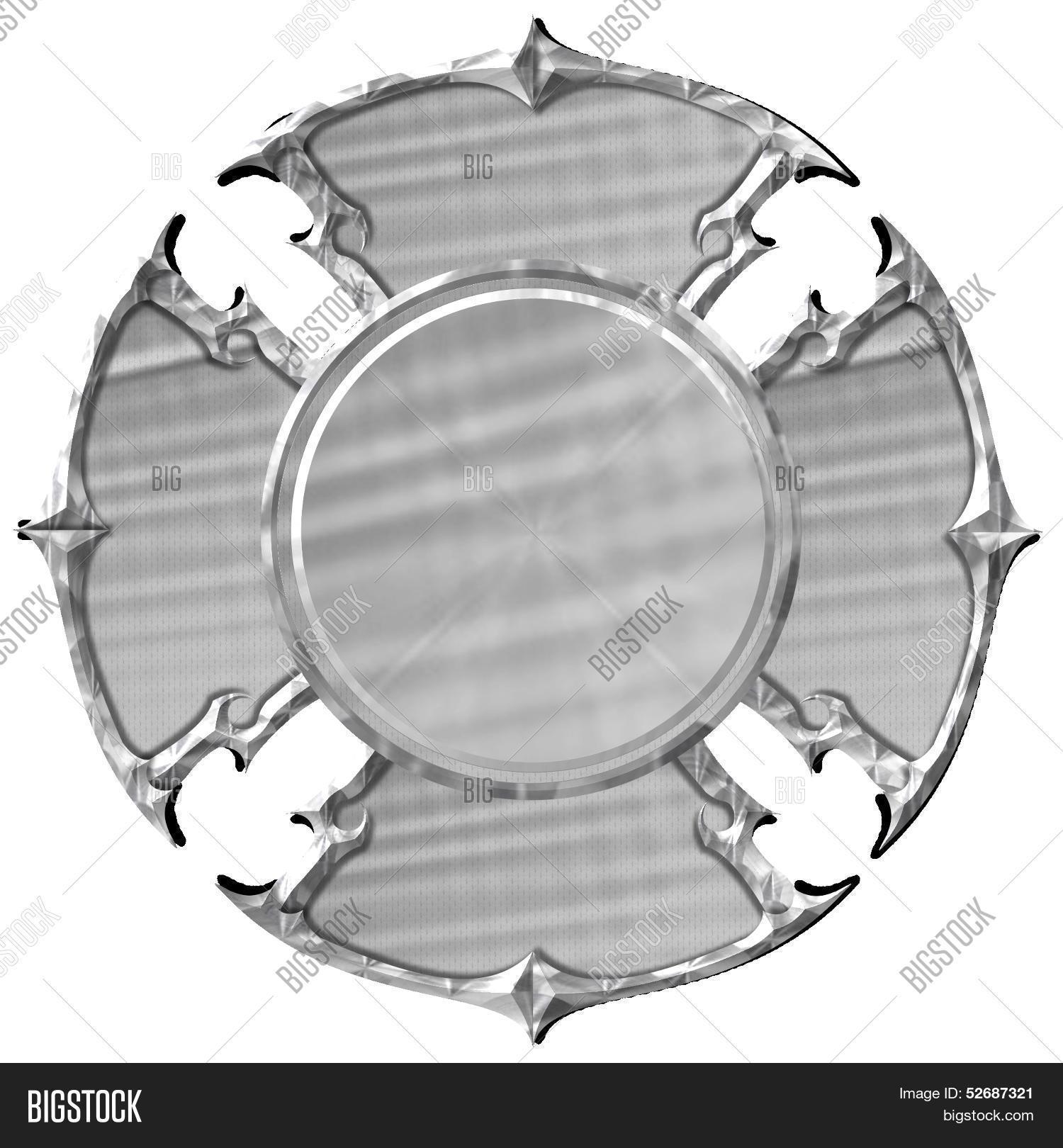 Blank Fire Department Maltese Cross Blank Silver Maltese Image & Photo