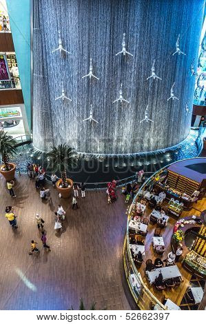 Waterfall Dubai Mall Image & Photo (Free Trial) | Bigstock