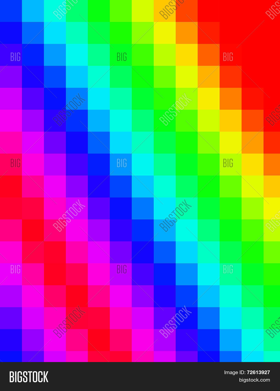 Pixelated Rainbow Image & Photo (Free Trial) | Bigstock