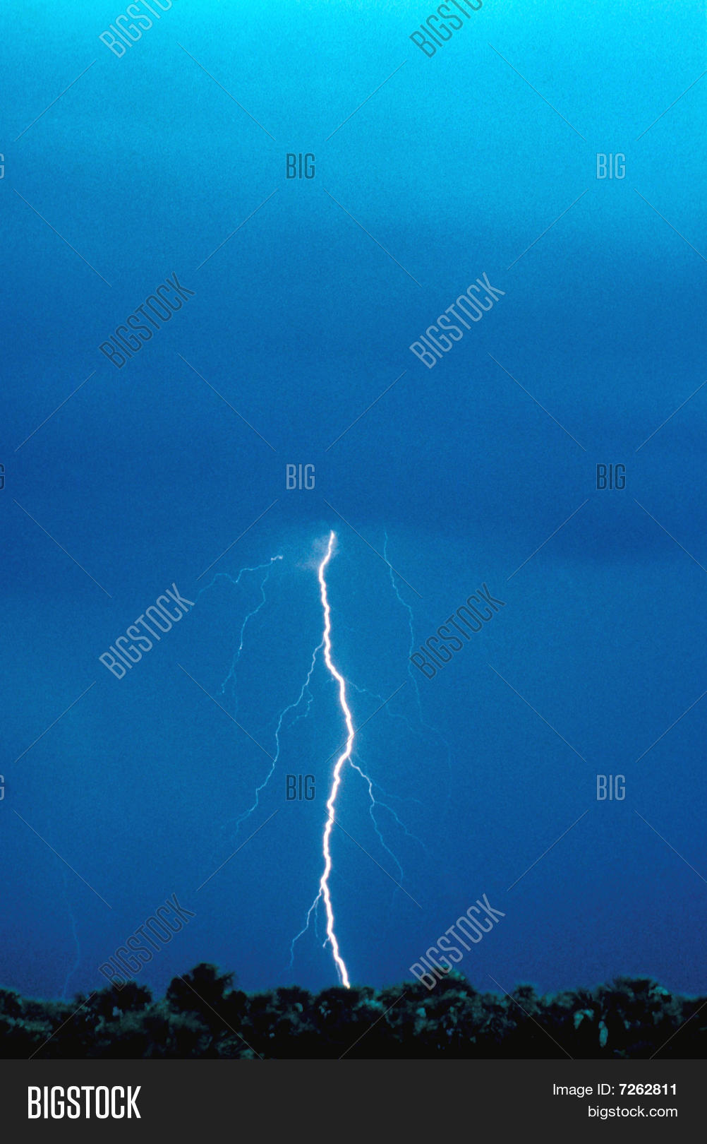 Lightning Striking Image & Photo (Free Trial) | Bigstock