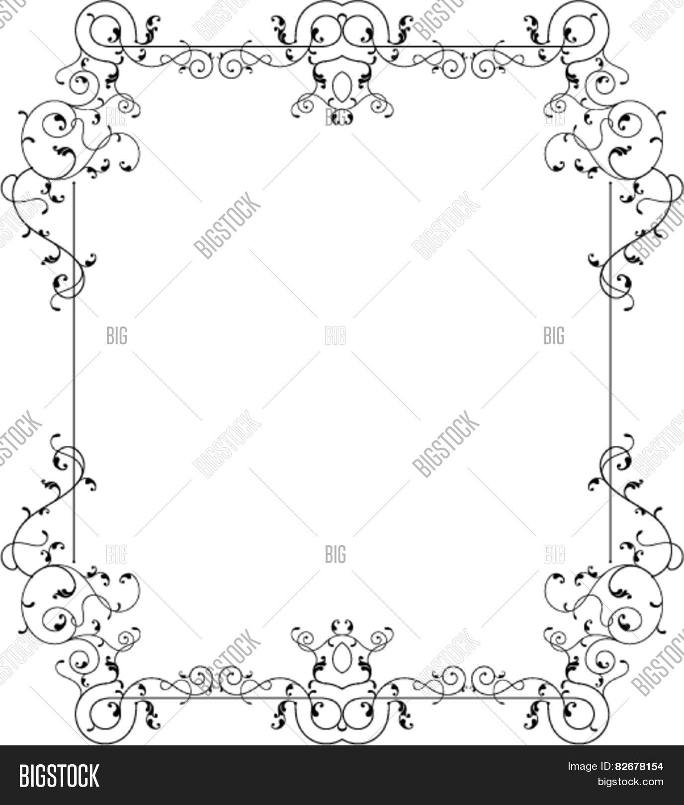 Frame Border Design Vector & Photo (Free Trial) | Bigstock