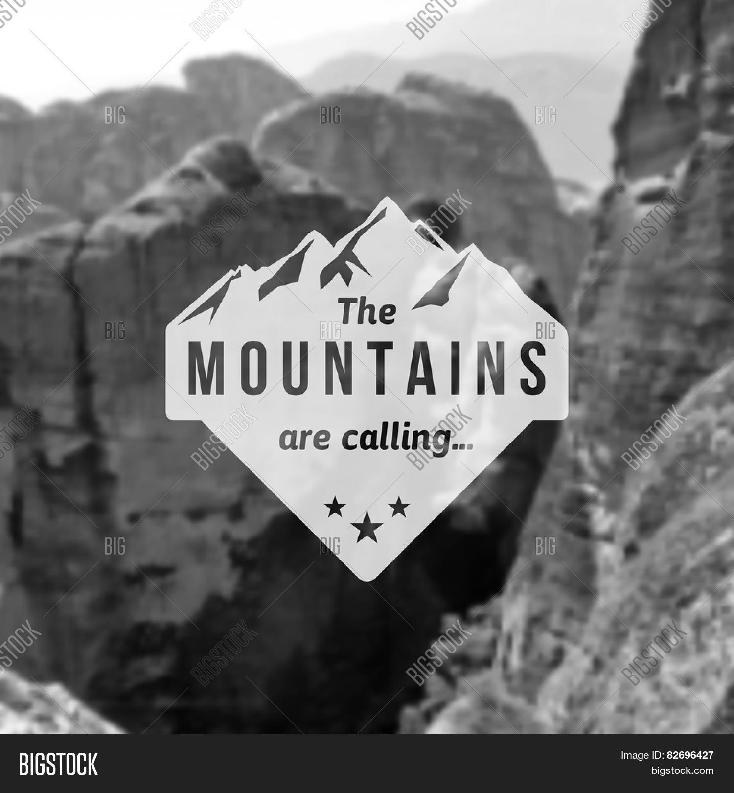 Mountain Label Type Vector & Photo (Free Trial) | Bigstock