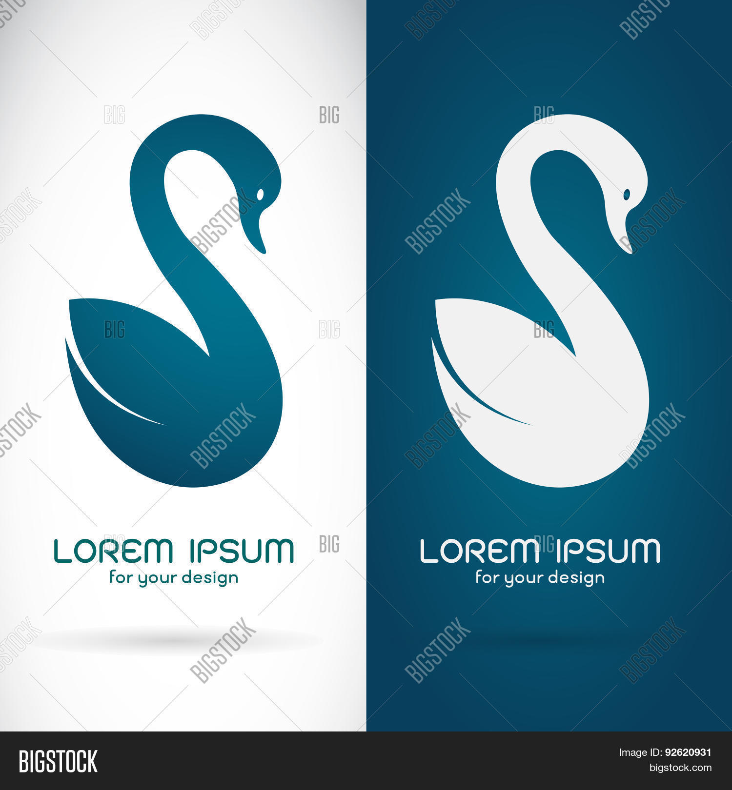Vector Image Swan Vector & Photo (Free Trial) | Bigstock