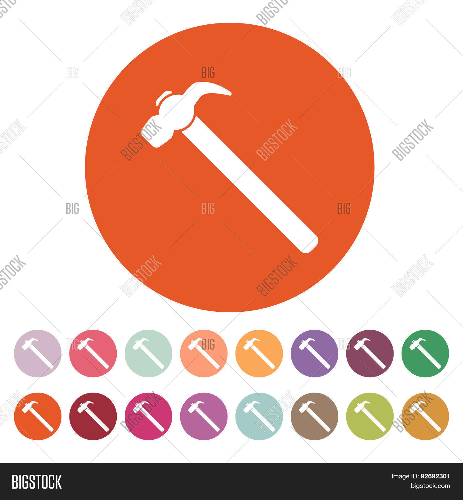 Hammer Icon. Hammer Vector & Photo (Free Trial) | Bigstock